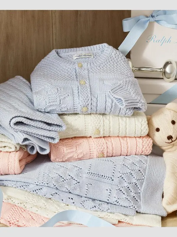 Polo Ralph Lauren Organic Cotton Pointelle Blanket - Cream