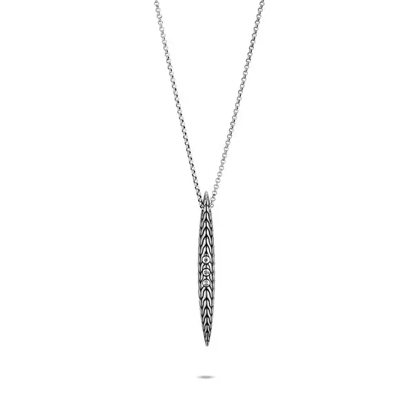 John Hardy Classic Chain Spear Hammered Pendant Necklace