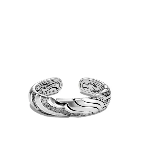 John Hardy Kick Cuff With Diamonds - White Diamond