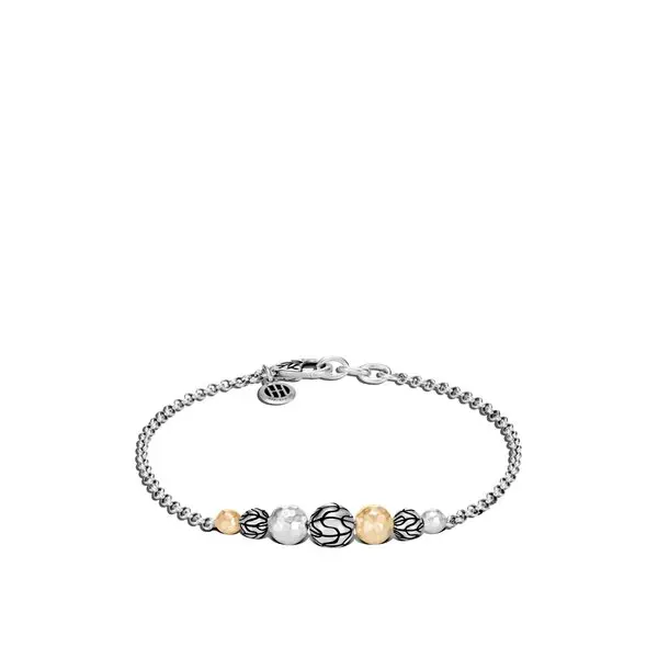 John Hardy Classic Chain Station Hammered Bracelet - Multicolor