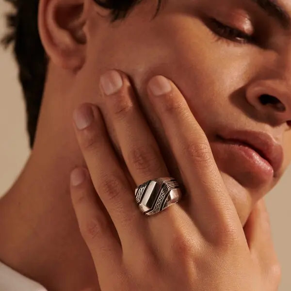 John Hardy Classic Chain Signet Ring