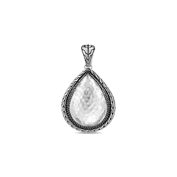 John Hardy Classic Chain Enhancer Pendant With Black Sapphire