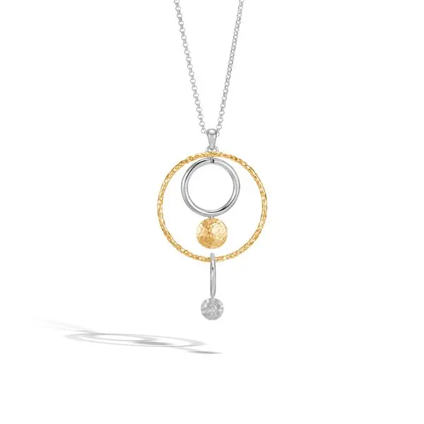 John Hardy Hammered Pendant Necklace - Multicolor