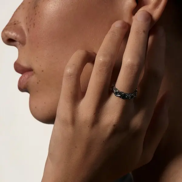 John Hardy Asli Classic Chain Link Band Ring