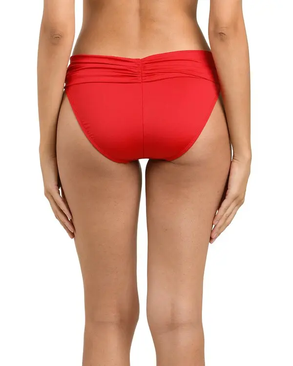 La Blanca Island Goddess Bikini Bottom - Ruby