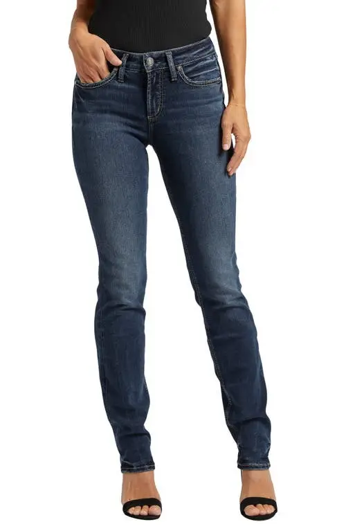 SILVER JEANS CO. Suki Straight Leg Jeans - Indigo