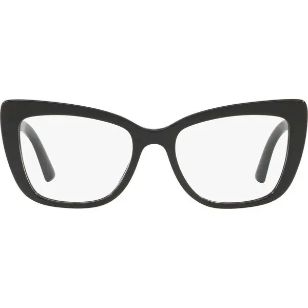 Dolce & Gabbana 53mm Cat Eye Optical Glasses - Black