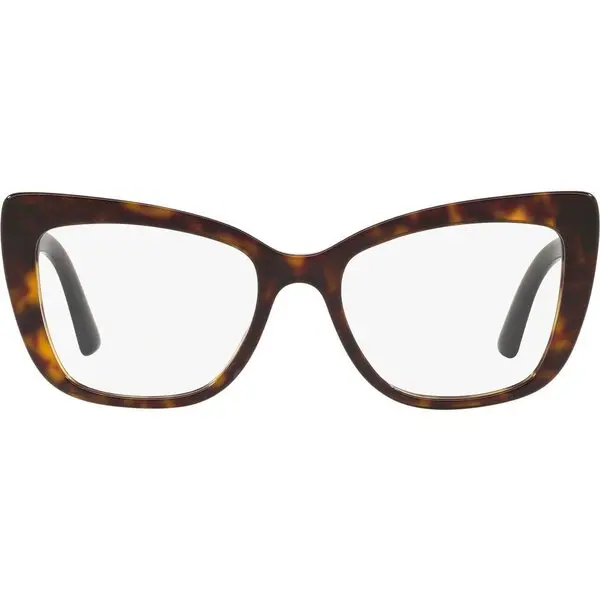 Dolce & Gabbana 53mm Cat Eye Optical Glasses - Havana