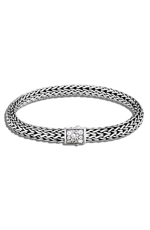 John Hardy Classic Chain Reversible 6.5mm Bracelet - Metallic Silver
