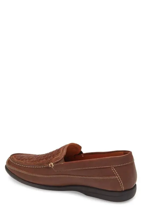 Johnston & Murphy Locklin Woven Leather Loafer