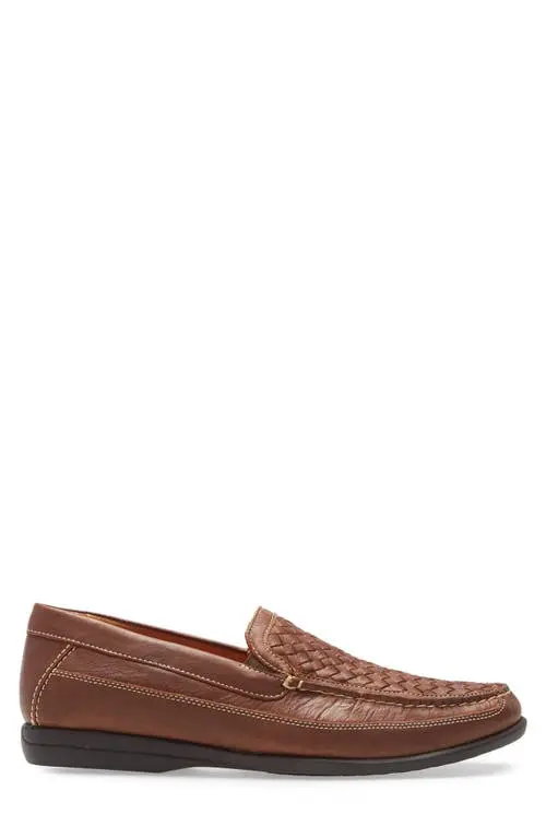 Johnston & Murphy Locklin Woven Leather Loafer