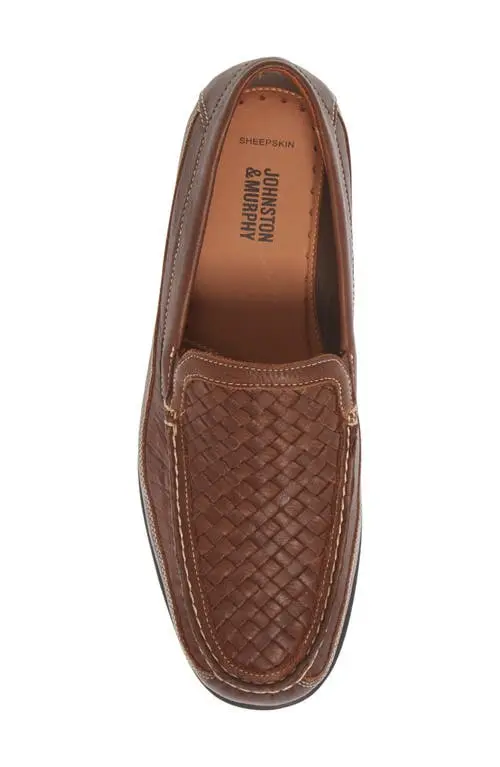 Johnston & Murphy Locklin Woven Leather Loafer
