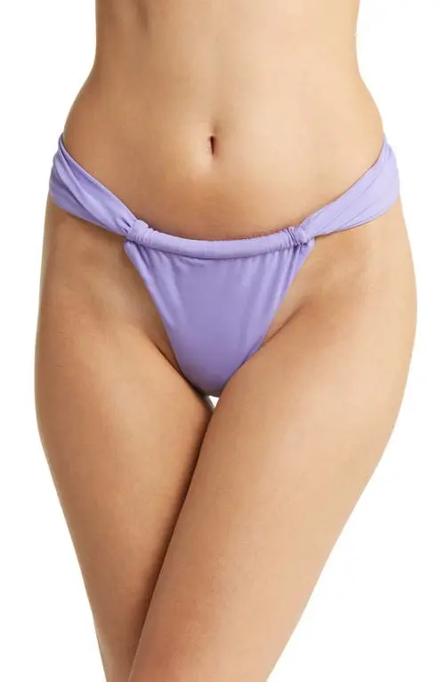 House Of Cb Gathered Bikini Bottom - Violet