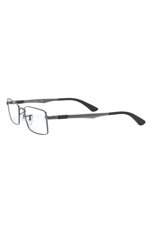 Ray-ban 54mm Rectangle Eyeglasses - Gunmetal