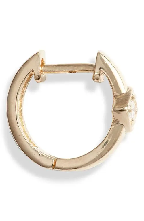 Anzie Cleo Diamond Huggie Hoop Earrings