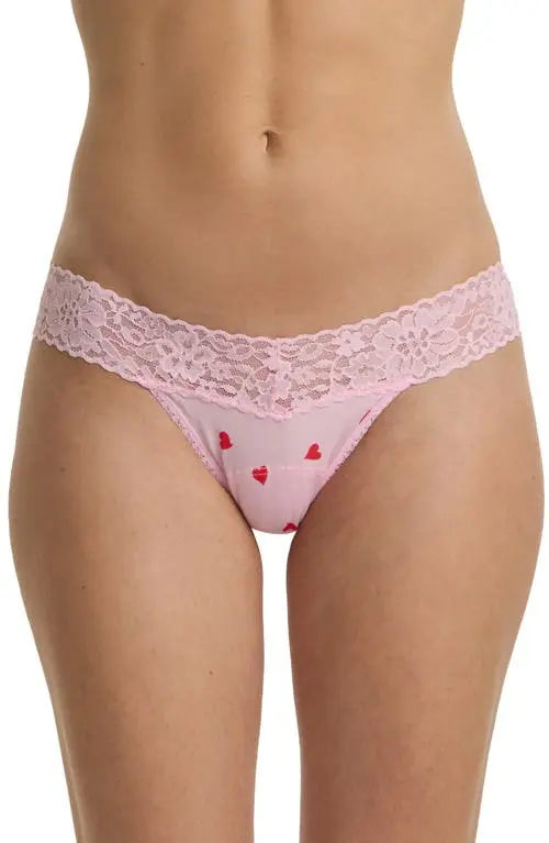Hanky Panky Dreamease Low Rise Thong - So In Love Pink