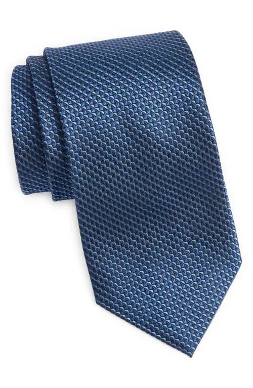 Nordstrom Silk Jacquard Neck Tie - Navy