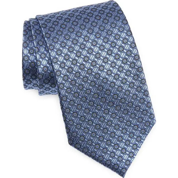 Nordstrom Neat Silk Neck Tie - Light Blue