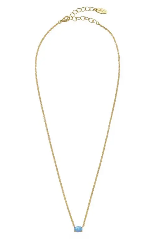 Ettika Opal Pendant Necklace - Gold