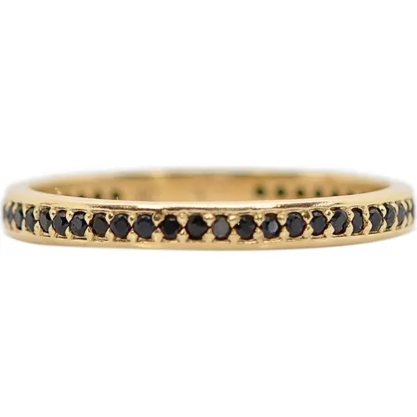 Armenta Sueño Pavé Sapphire Stacking Ring - Yellow Gold