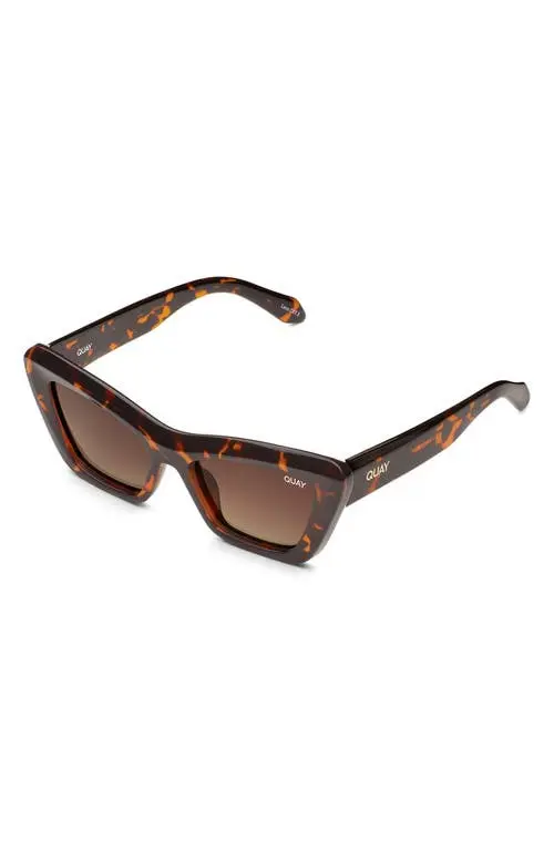 Quay On The Radio 50mm Polarized Cat Eye Sunglasses In  display picture 3
