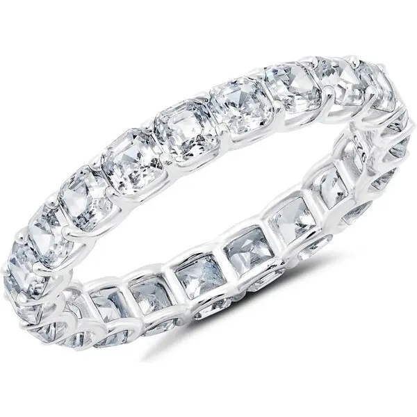 CRISLU Cubic Zirconia Eternity Ring - Platinum