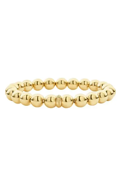 Lagos Caviar Ball Stretch Bracelet - Gold