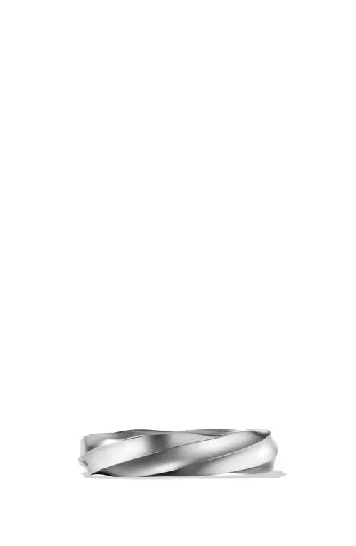 David Yurman Cable Edge Band Ring - Sterling Silver Recycled