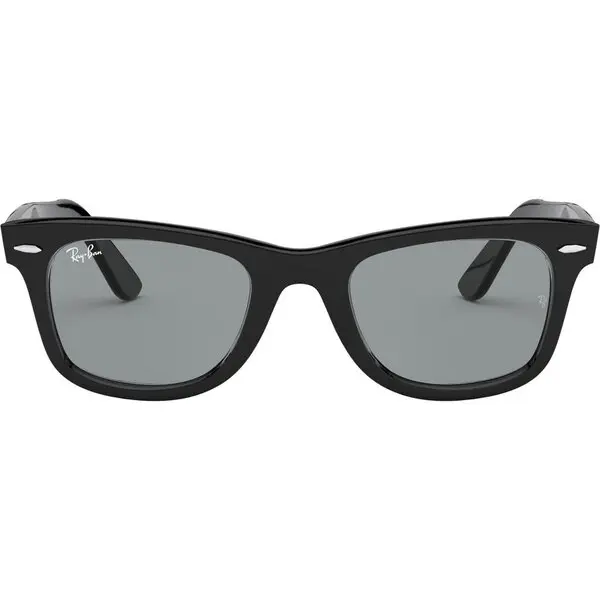 Ray-ban 52mm Square Sunglasses - Black/green Smoke