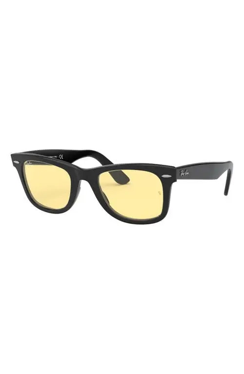Ray-ban 52mm Square Sunglasses - Black/yellow