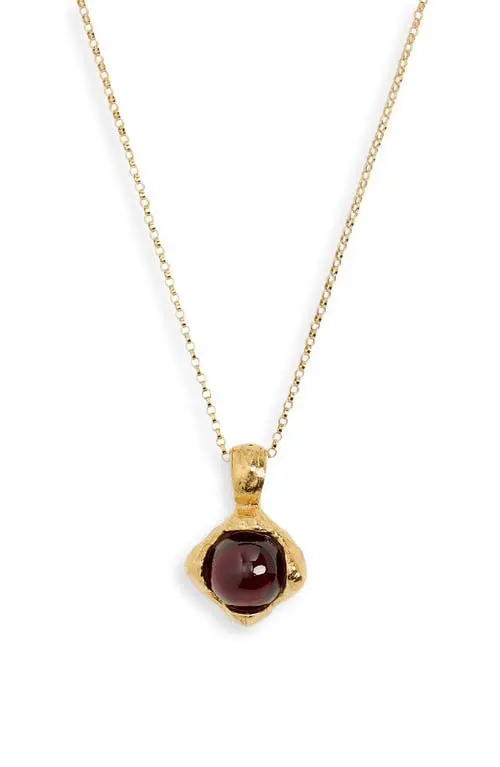 ALIGHIERI The Spark Of Desire Garnet Pendant Necklace - Gold