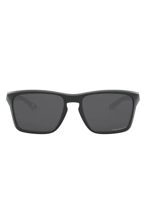 Oakley Sylas 57mm Prizm™ Polarized Keyhole Sunglasses - Black