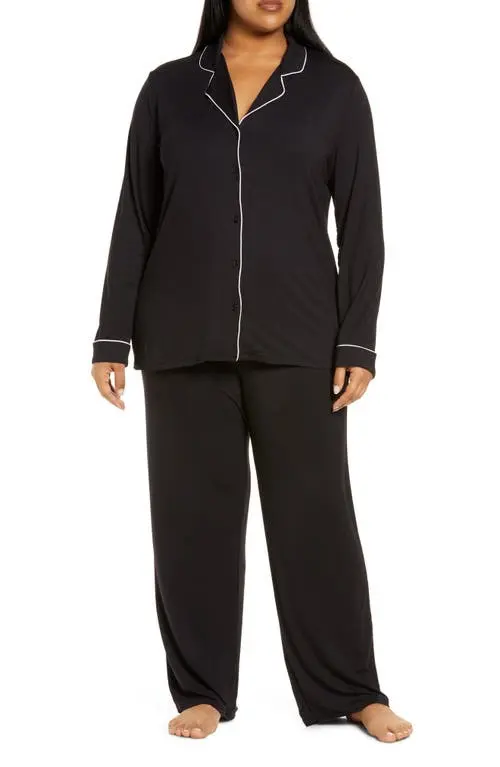 Nordstrom Moonlight Eco Knit Pajamas - Black