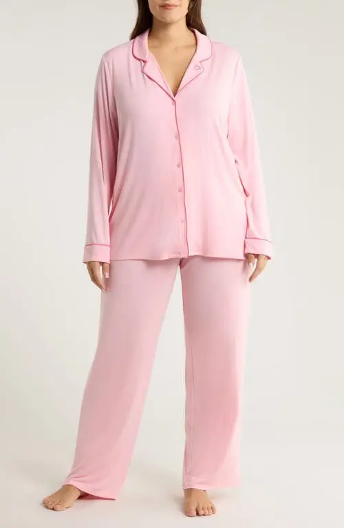 Nordstrom Moonlight Eco Knit Pajamas - Pink Candy