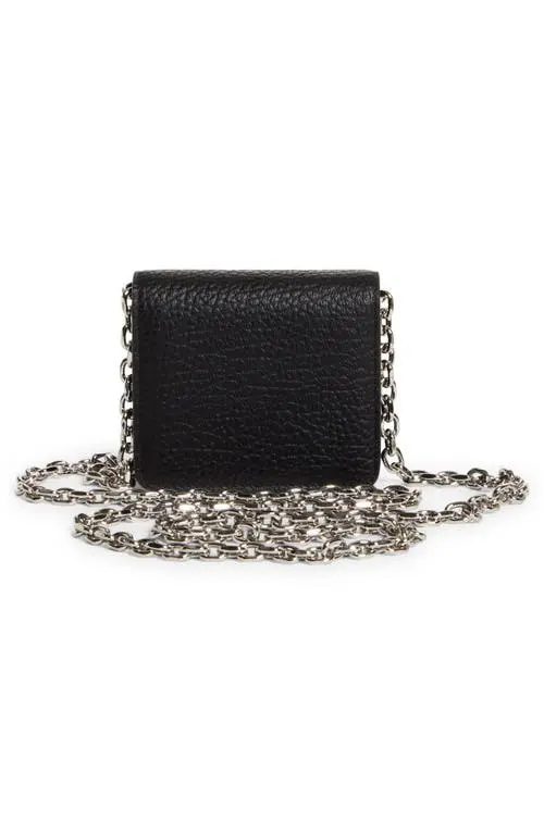MAISON MARGIELA Small Leather Chain Wallet - Black