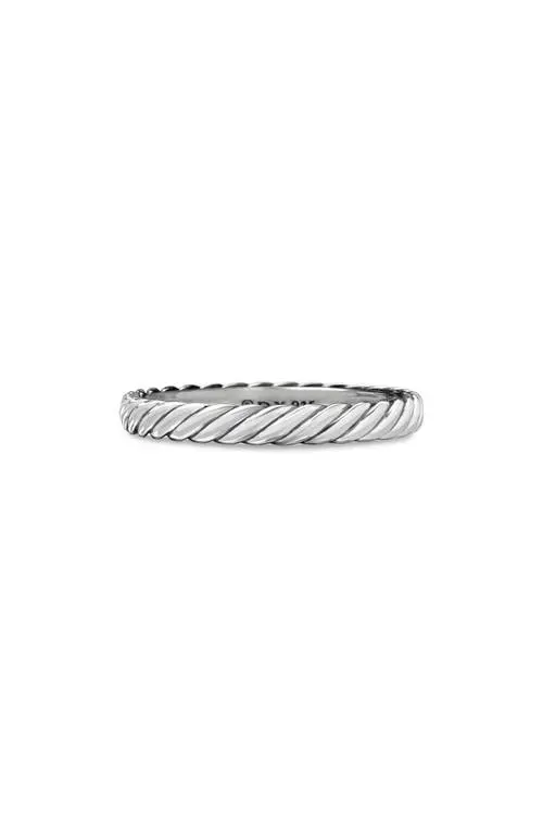 David Yurman Cable Collectibles® Stack Ring - Silver