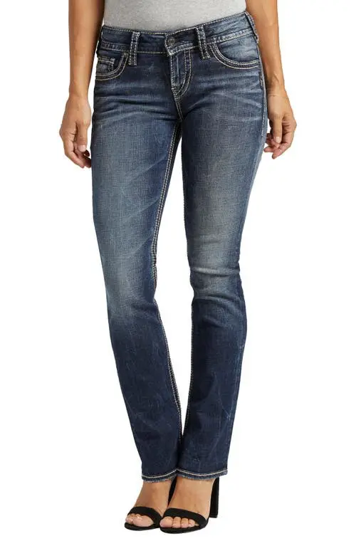 SILVER JEANS CO. Suki Straight Leg Jeans - Indigo