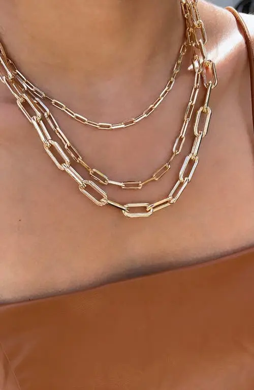 SHYMI Maggie Paper Clip Chain Necklace