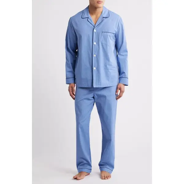 Majestic International Cotton Pajamas - Blue