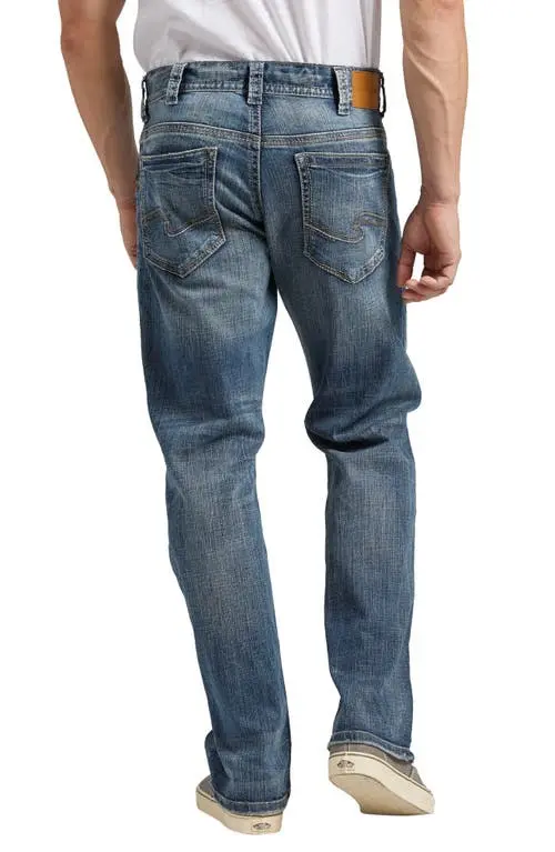 SILVER JEANS CO. Gordie Relaxed Fit Straight Leg Jeans - Indigo
