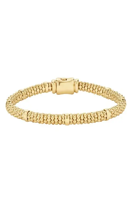 Lagos Caviar Rope 18k Bracelet - Gold