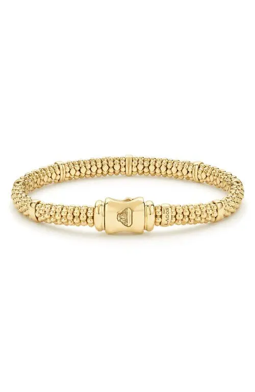 Lagos Caviar Rope 18k Bracelet - Gold