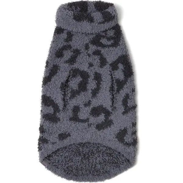 Barefoot Dreams Cozychic™ Leopard Dog Sweater - Graphite-carbon