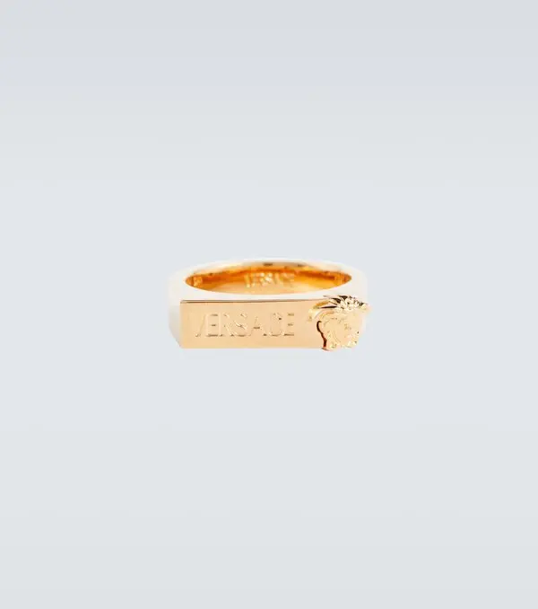 Versace Logo Ring - Gold