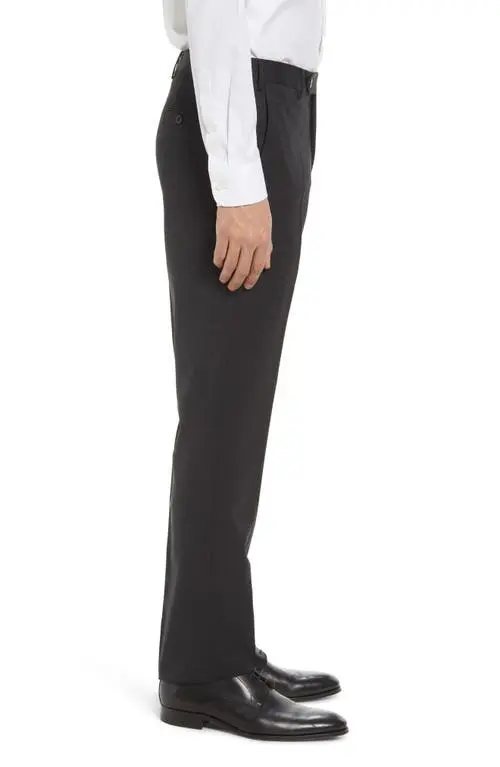 Zanella Parker Stretch Wool Trousers - Charcoal