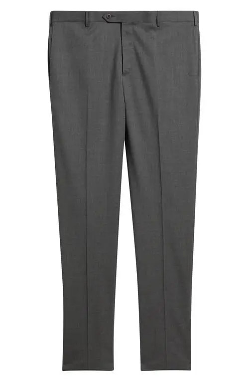 Zanella Parker Stretch Wool Trousers - Medium Grey