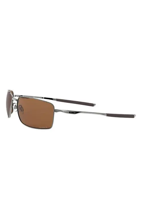 Oakley 60mm Polarized Rectangle Sunglasses