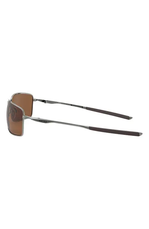 Oakley 60mm Polarized Rectangle Sunglasses