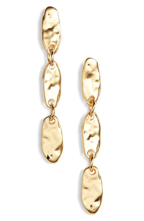 KARINE SULTAN Linear Drop Earrings - Gold