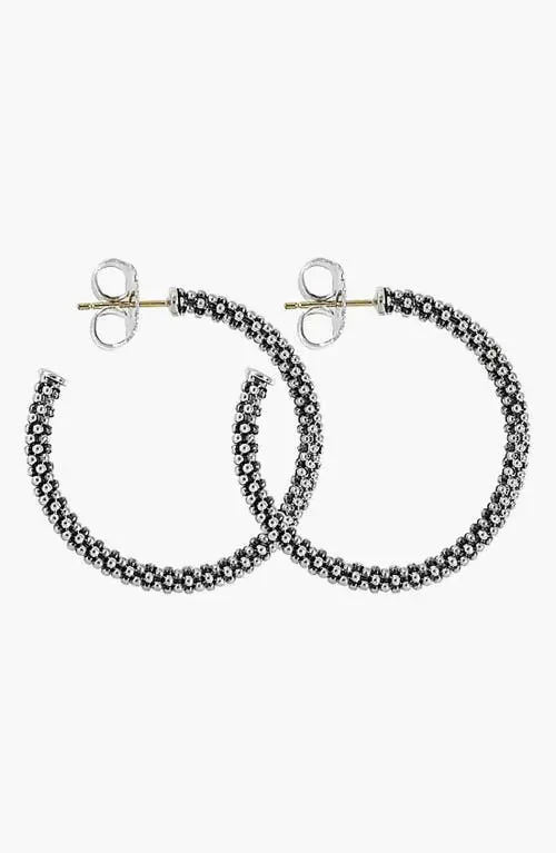 Lagos Caviar Hoop Earrings